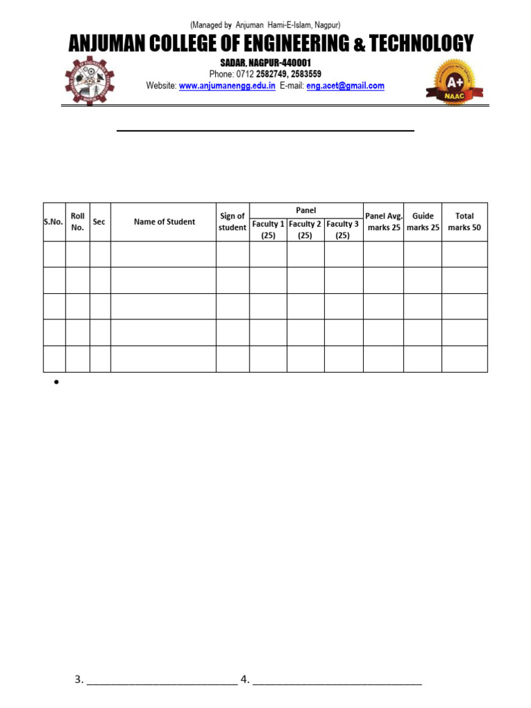 Final Internal Seminar Report Format W24 | PDF