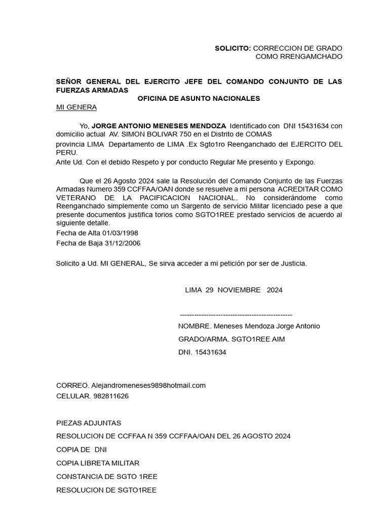 SOLICITO Jorge | PDF