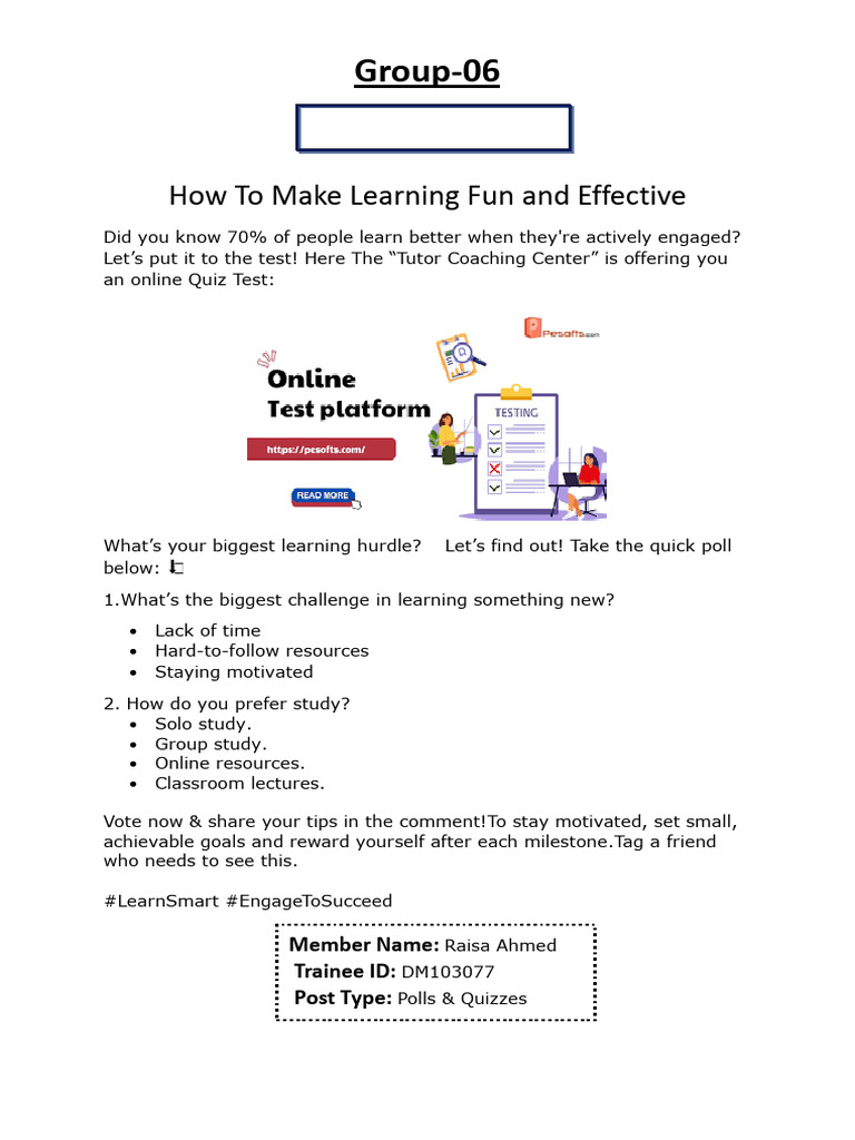 Group-06, Educational Tips | PDF