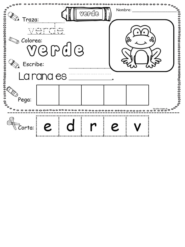 1 - Colors in Spanish, Activities, Posters, Los Colores | PDF