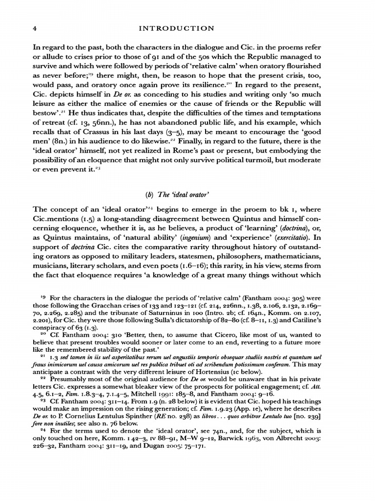 Cicero's Ideal Orator Concept Explained | PDF | Rhetoric | Persuasion