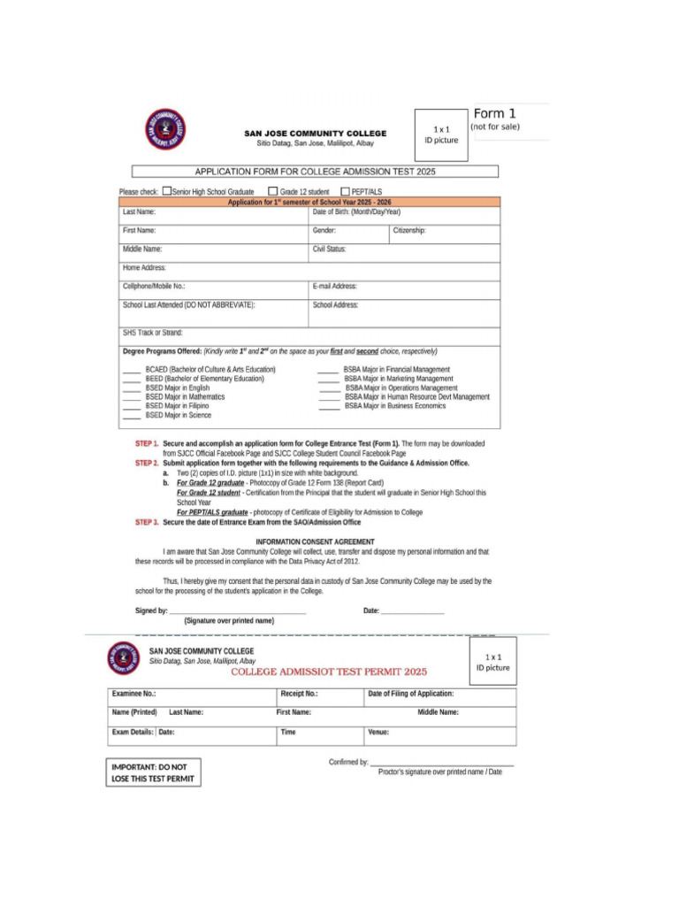 SJCC Form | PDF