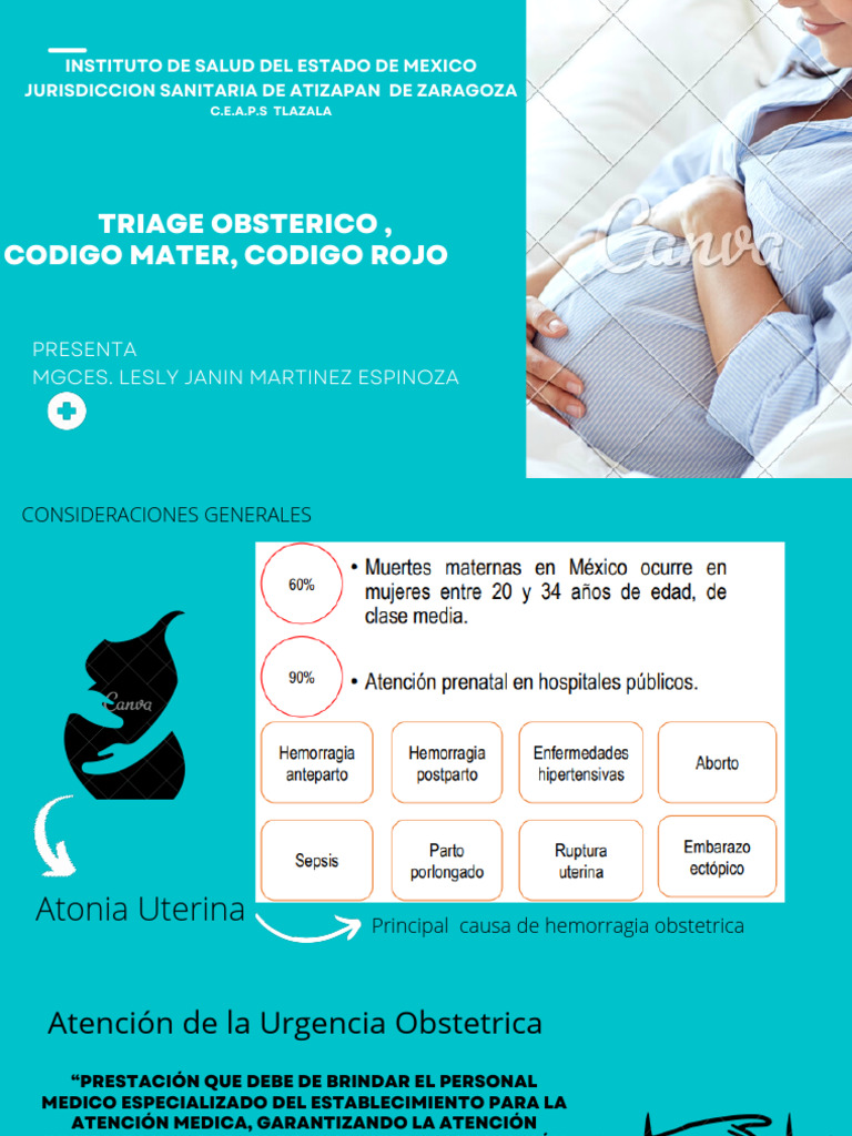 Triage Obstetico Codigo Mater | PDF
