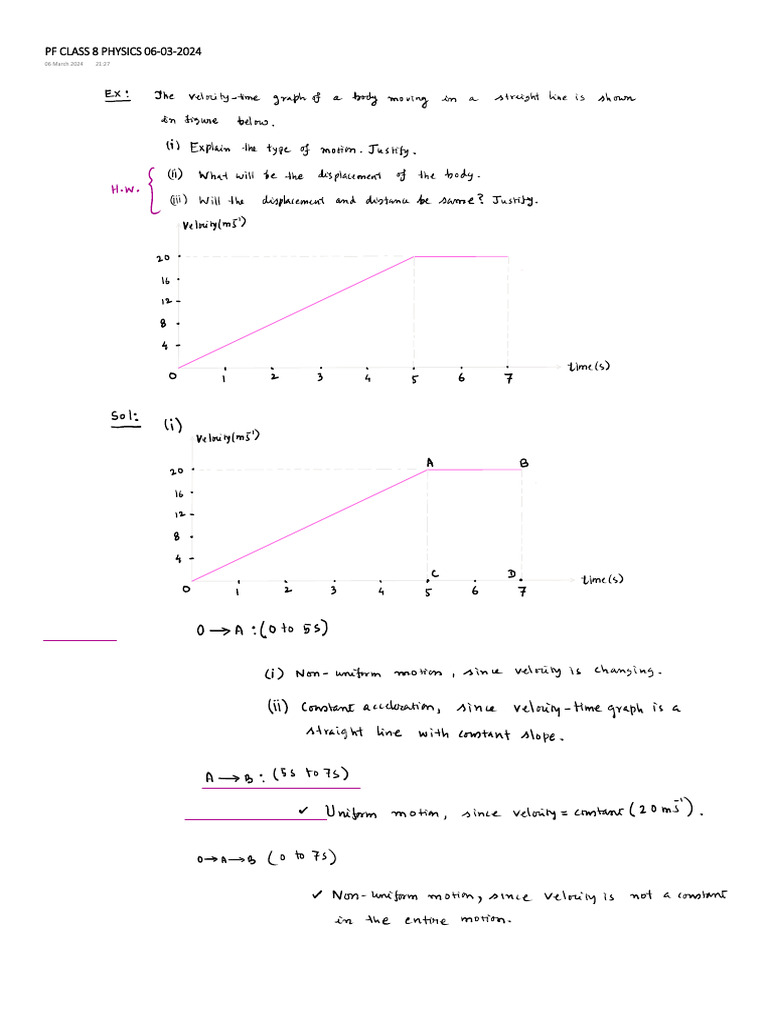 PF Class 8 Physics 06-03-2024 | PDF