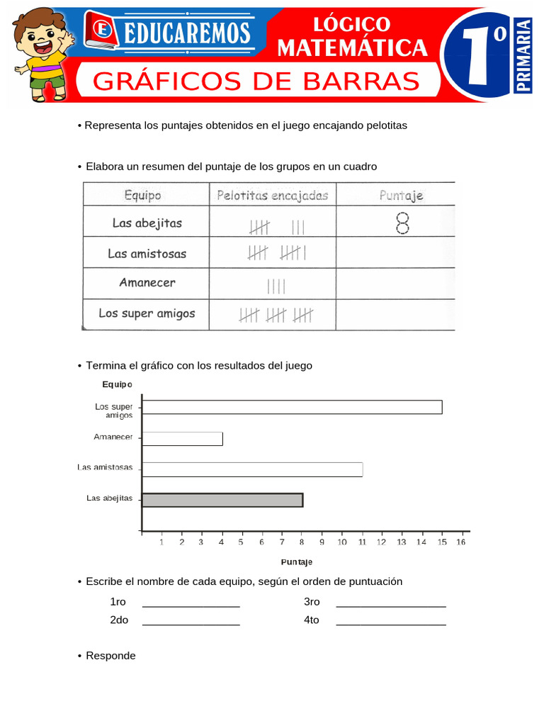 Graficos-de-Barras-para-Primer-Grado-de-Primaria | PDF | Oveja