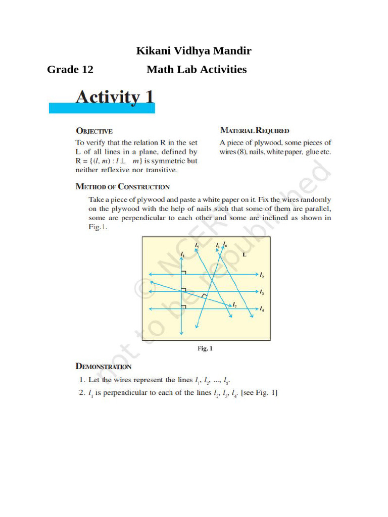 Maths Record Experiments Grade 12 | PDF