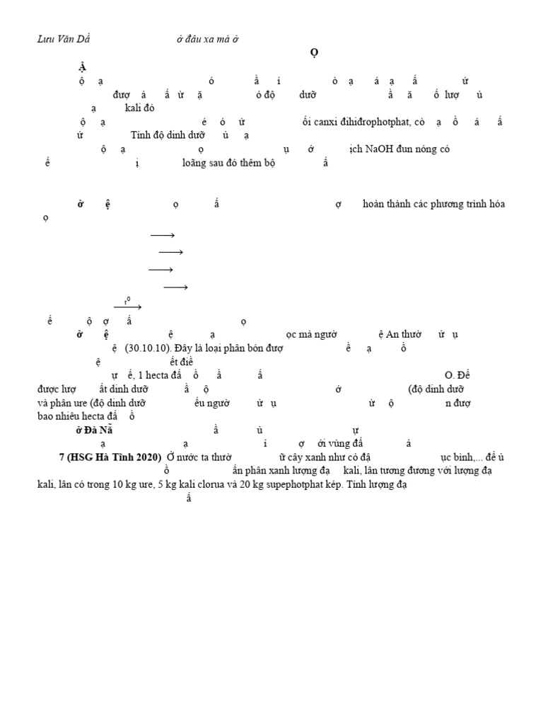 27.1. BT Phan bon hoa hoc | PDF