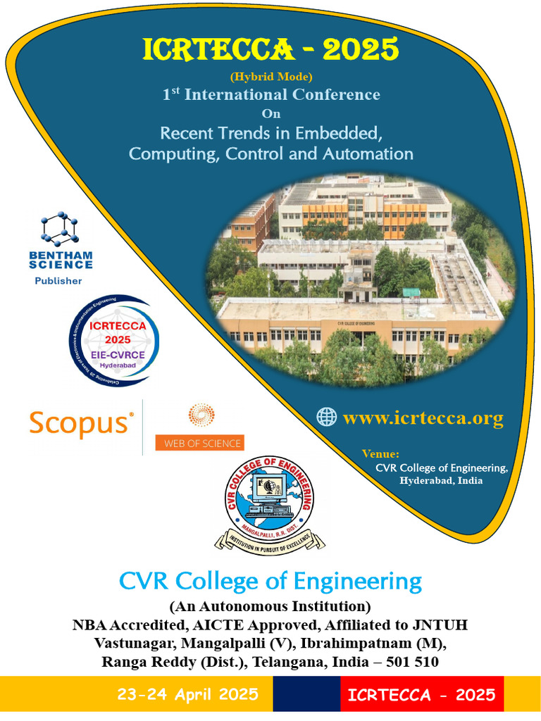 ICRTECCA 2025 Brochure | PDF | Embedded System | Internet Of Things