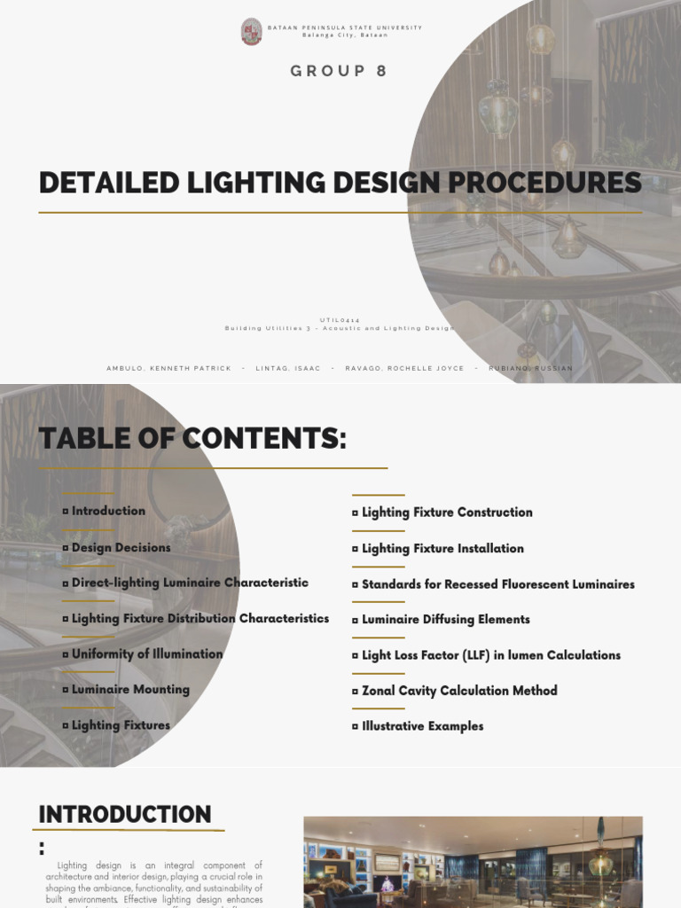 Detailed Lighting Design | PDF | Lighting | Light