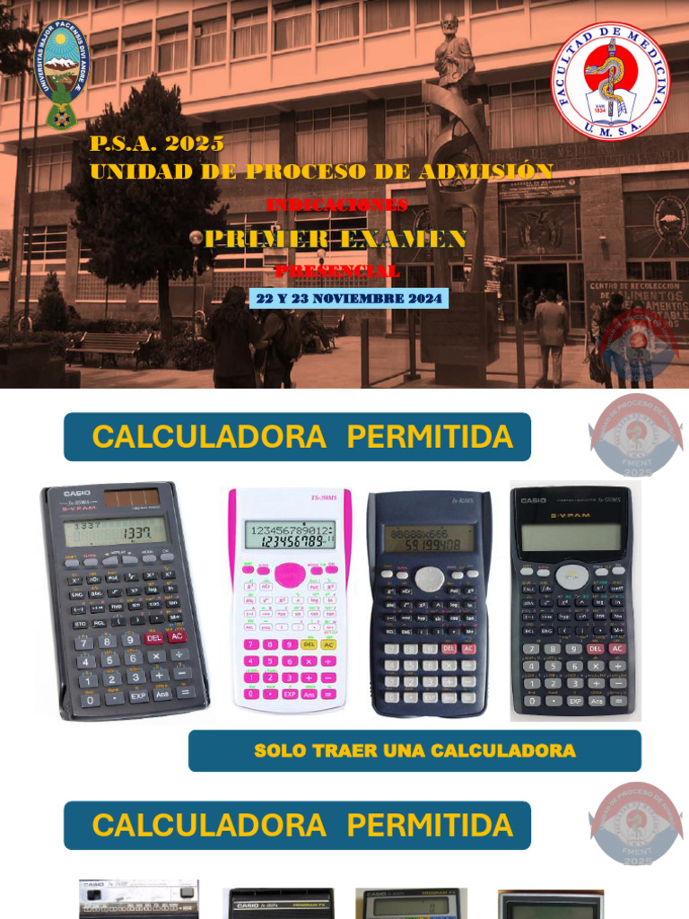 Indicaciones Calculadoras | PDF