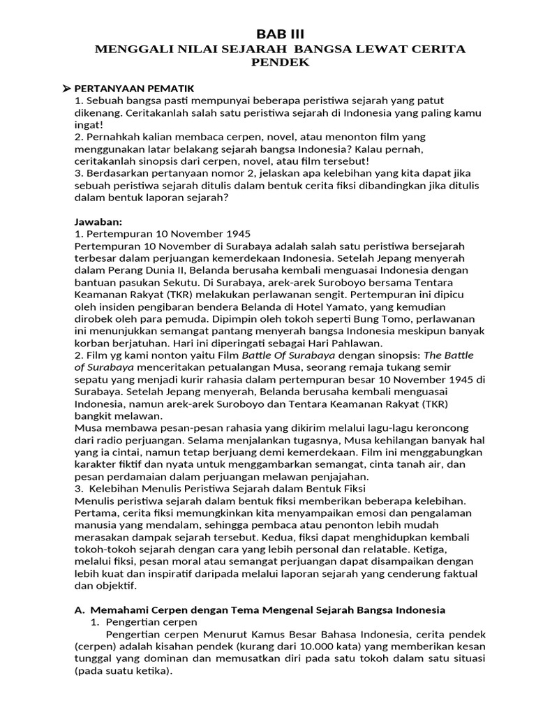 Makalah BAB 3 BINDO | PDF