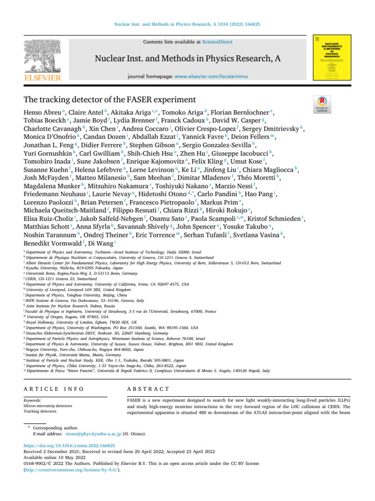 The Tracking Detect 2022 Nuclear Instruments and Methods in Physics ...