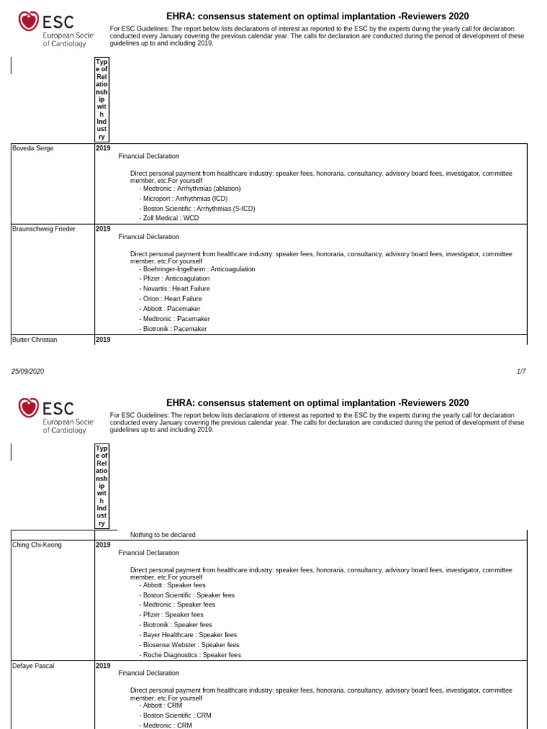 EHRA 2020 Consensus on Implantation | PDF | Artificial Cardiac ...