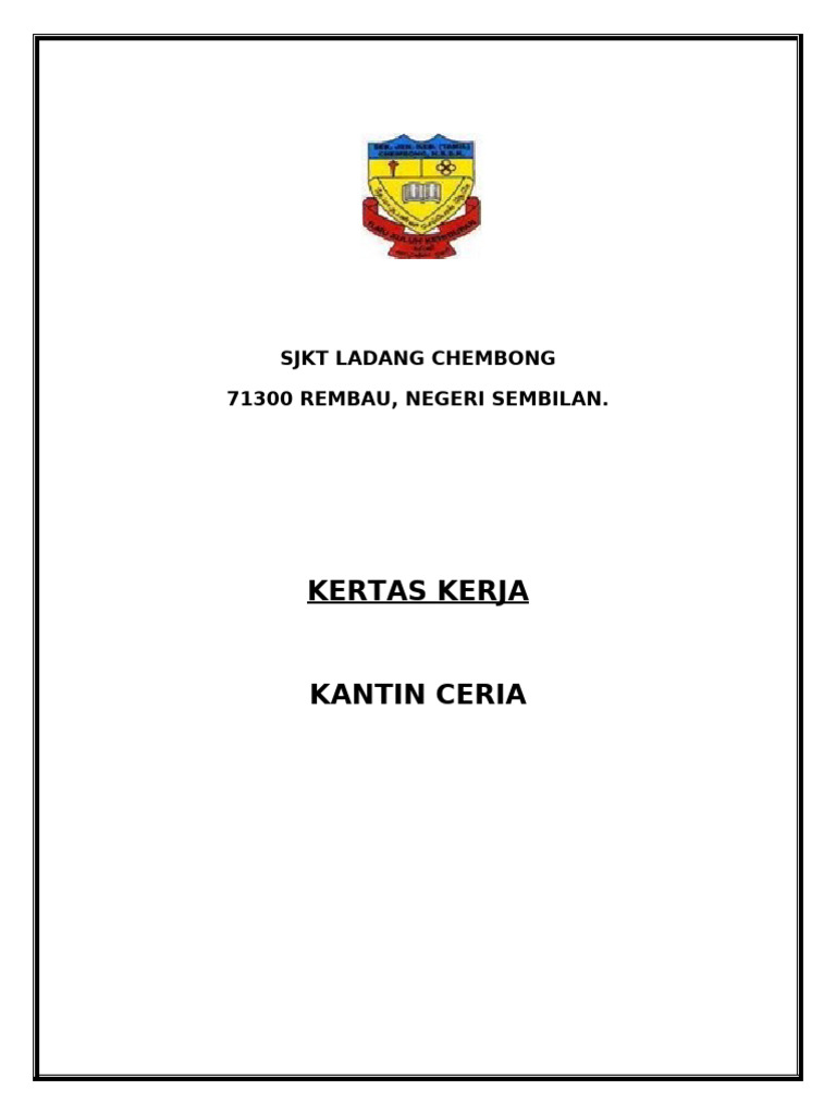 Kantin Chembong | PDF