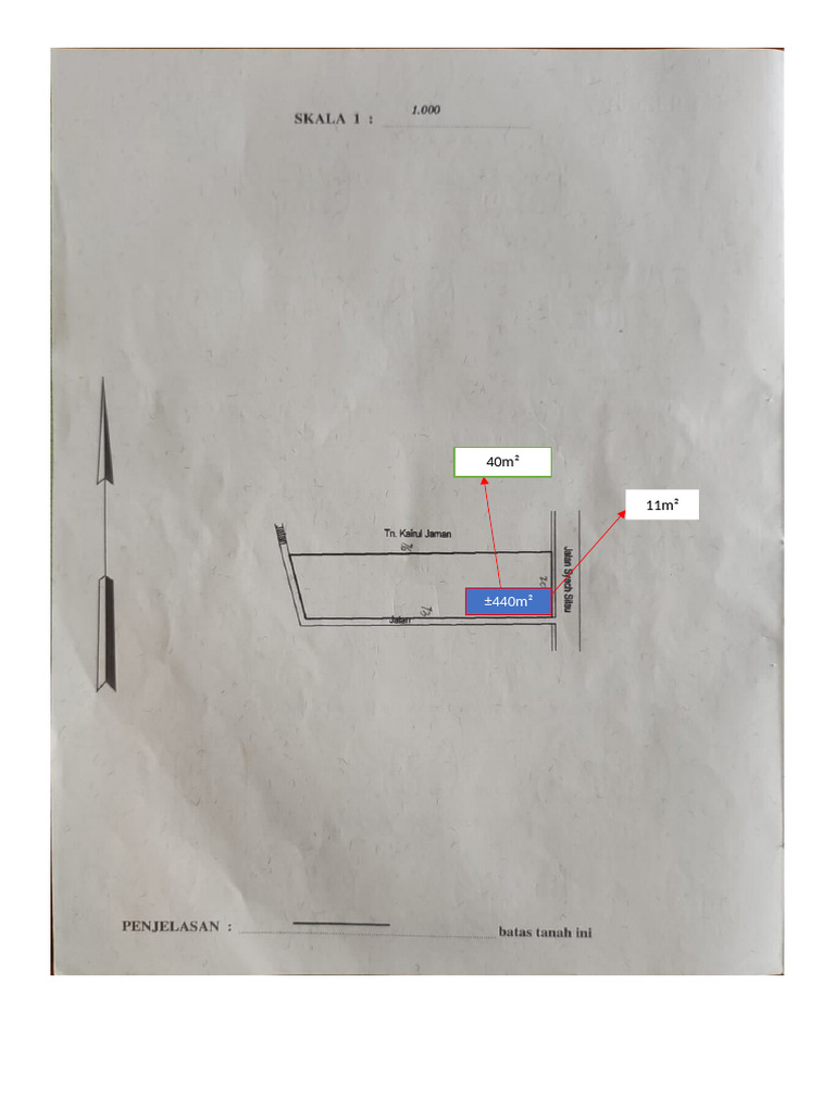 Sket tanah objek Jual beli | PDF