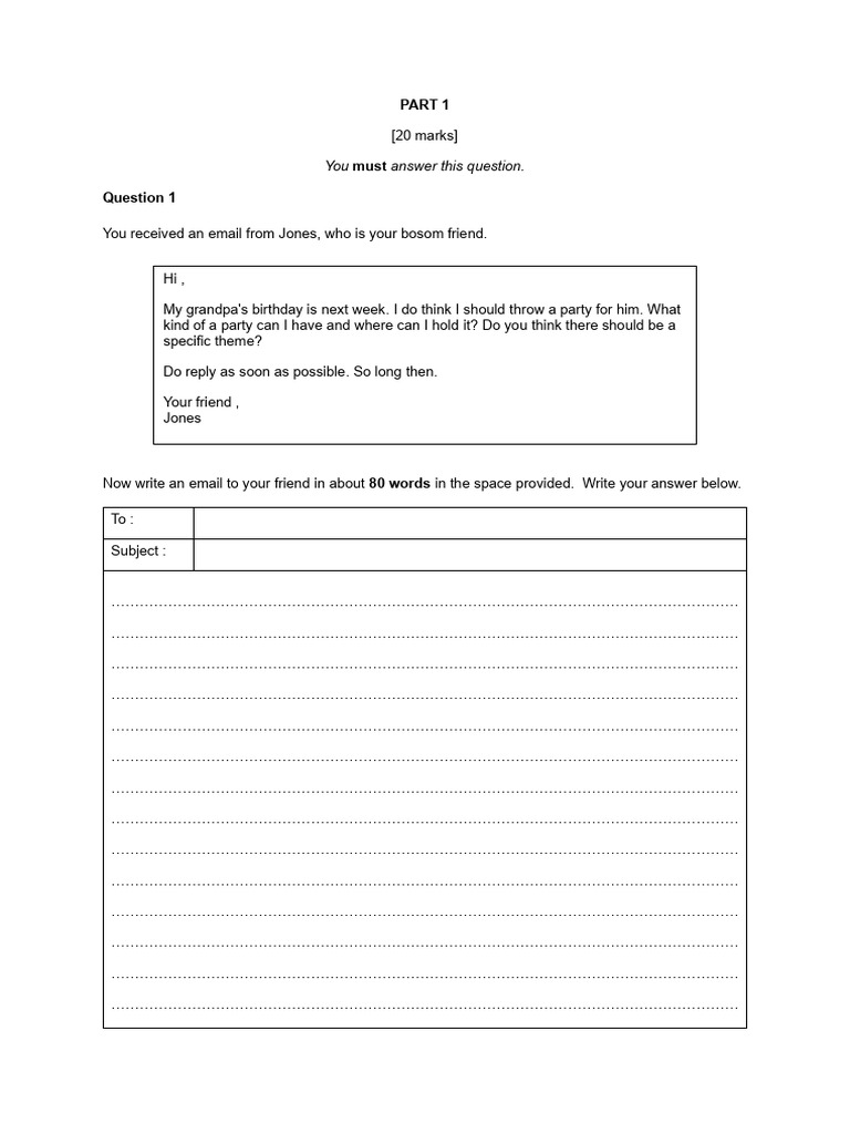 Johor (Muar) Trial 2024 P2 - Writing | PDF