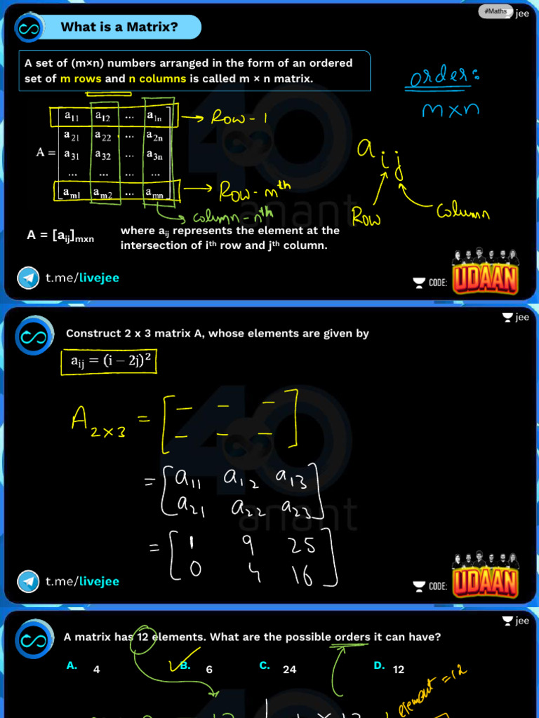 L-1_ Matrices and Determinants | PDF L-1_ Matrices and Determinants | PDF