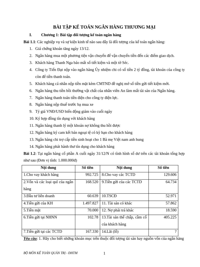 Bài tập KTNH | PDF