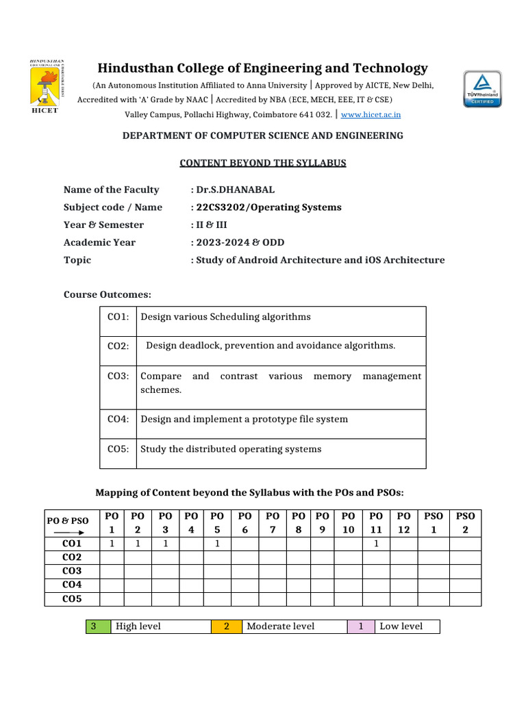 Android vs iOS Architecture Overview | PDF | Ios | Android (Operating System)
