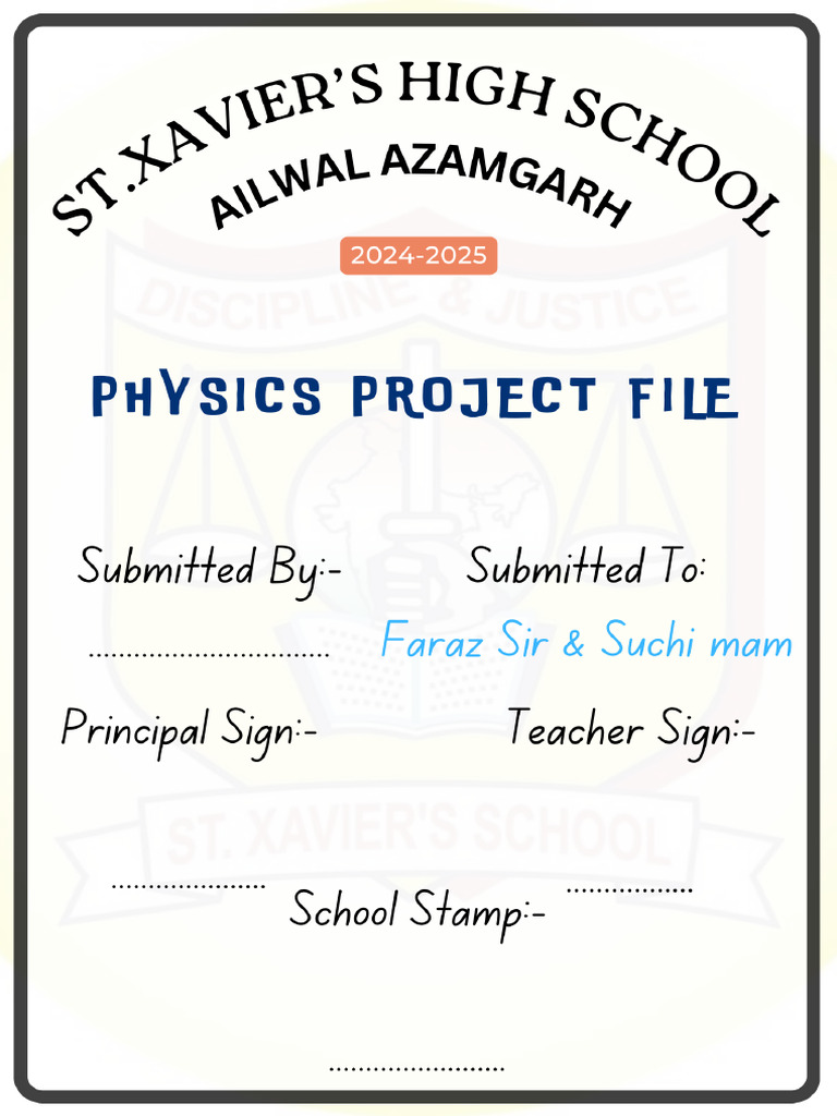 Physics Project File | PDF