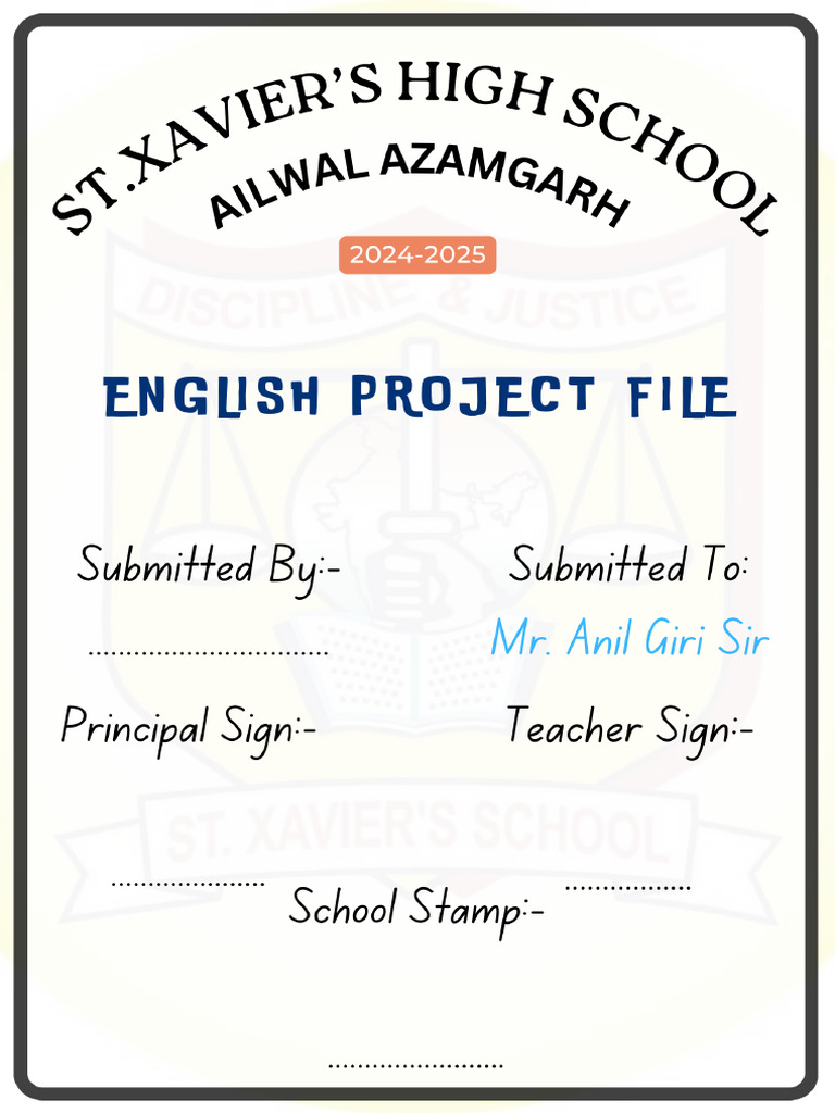 English Project File | PDF