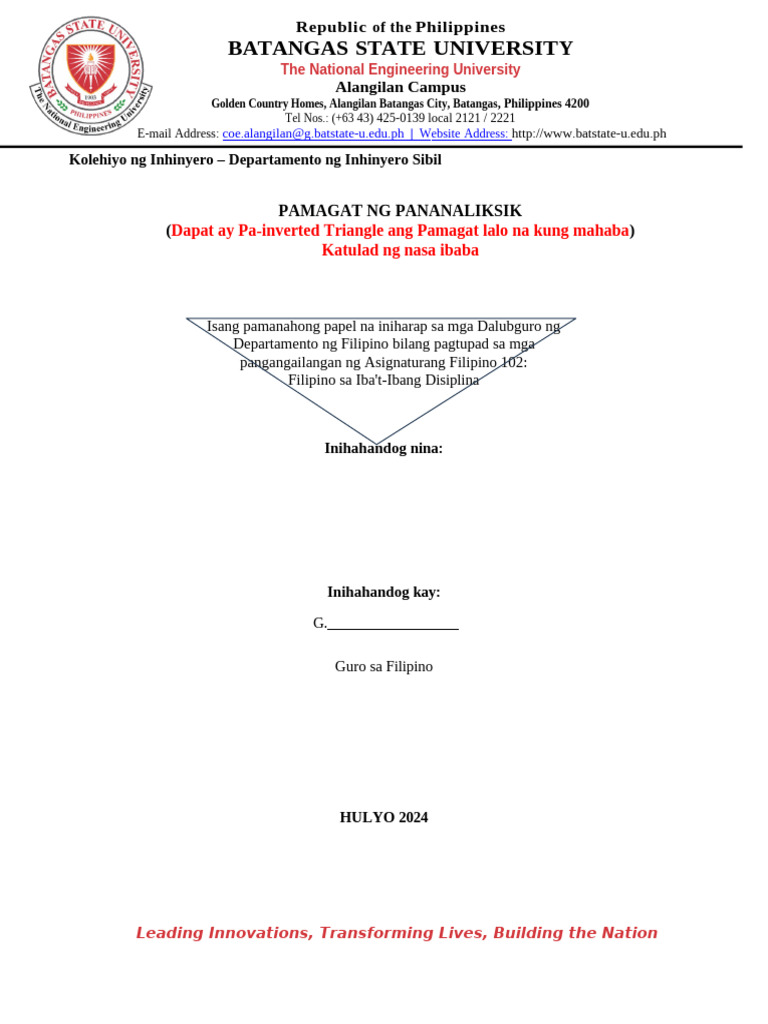 HALIMBAWA-NG-Pamanahong-Papel | PDF