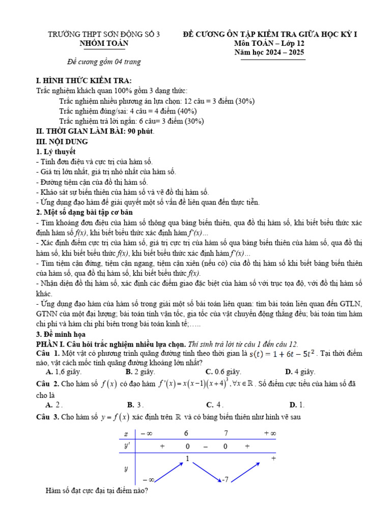 de-cuong-giua-ky-1-toan-12-nam-2024-2025-truong-thpt-son-dong-3-bac-giang | PDF
