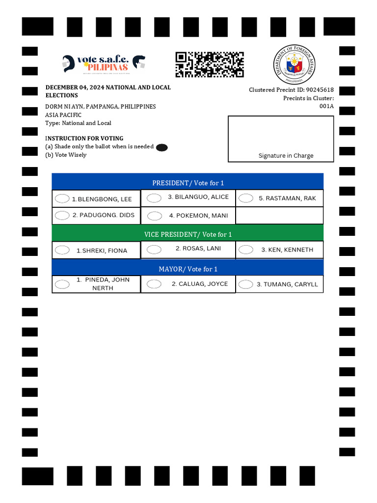 Voting Poster in Purple and Blue Bold Style (1) | PDF