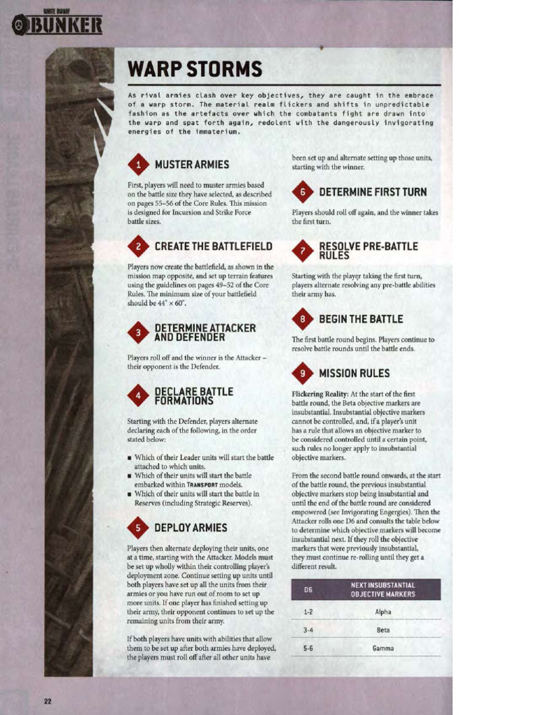 Warp Storm Mission | PDF