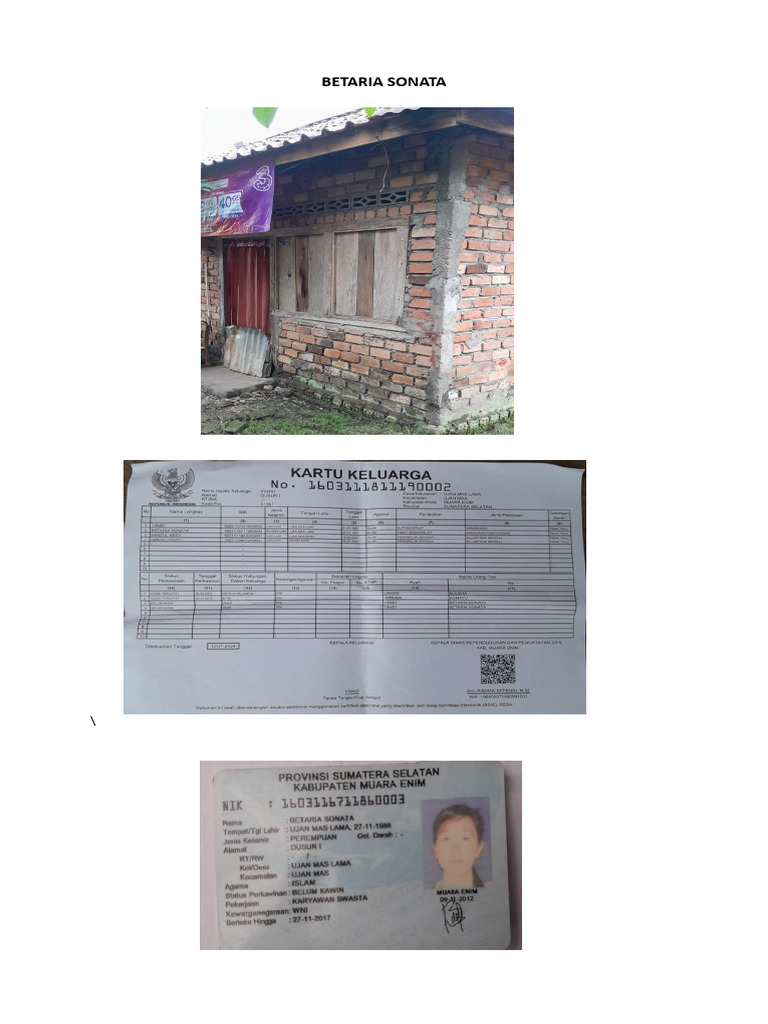 Lampiran Verifikasi Desa Ujan Mas Ulu - 043214 | PDF