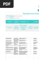 Plantilla AMEF Excel Analisis Modo Efecto Falla | PDF