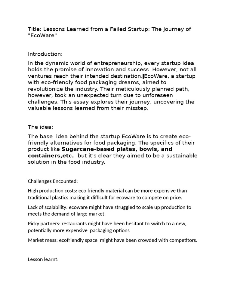 Startup Syndrome | PDF