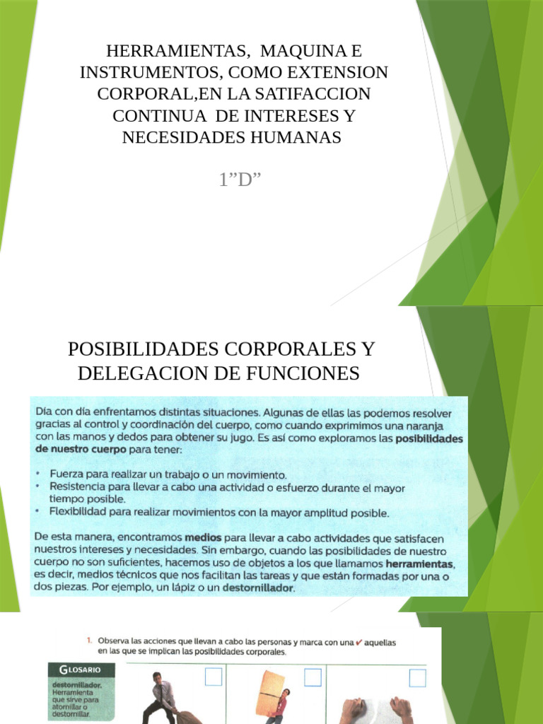 Herramientas, Maquina E Instrumentos, Como Extension Corporal, en La Satifaccion Continua de ...
