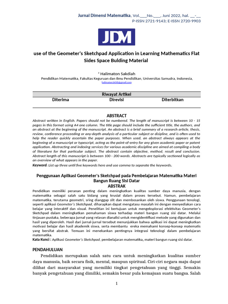 New JDM Template | PDF