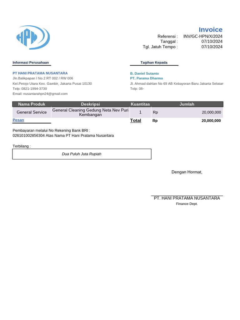 Invoice GC Puri | PDF