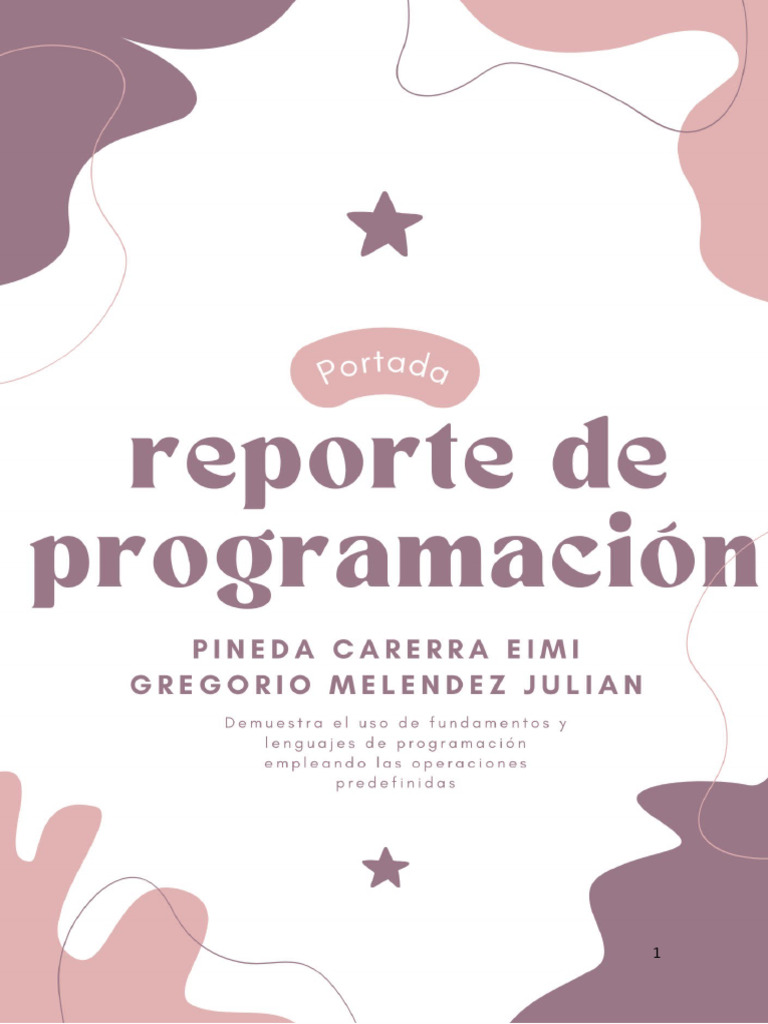 Reporte 3 Adriana | PDF | Lenguaje de programación | Programación