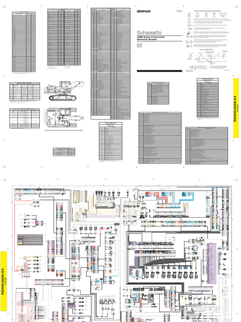 345B Serie II Excavator Electrical System | PDF | Switch | Relay