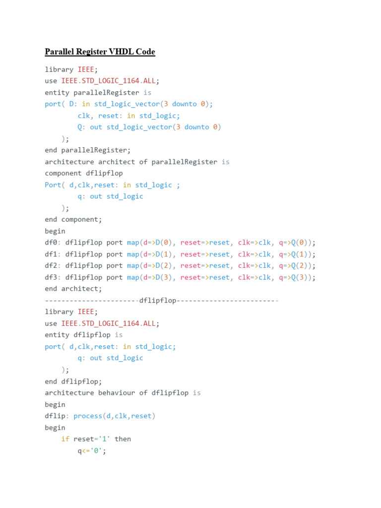 lab - 4 code | PDF | Vhdl | Electronic Design
