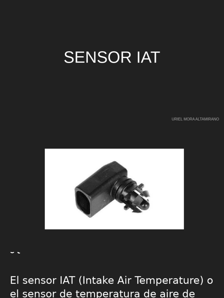 Guía del Sensor IAT para Automóviles | PDF | Sensor | Conector eléctrico
