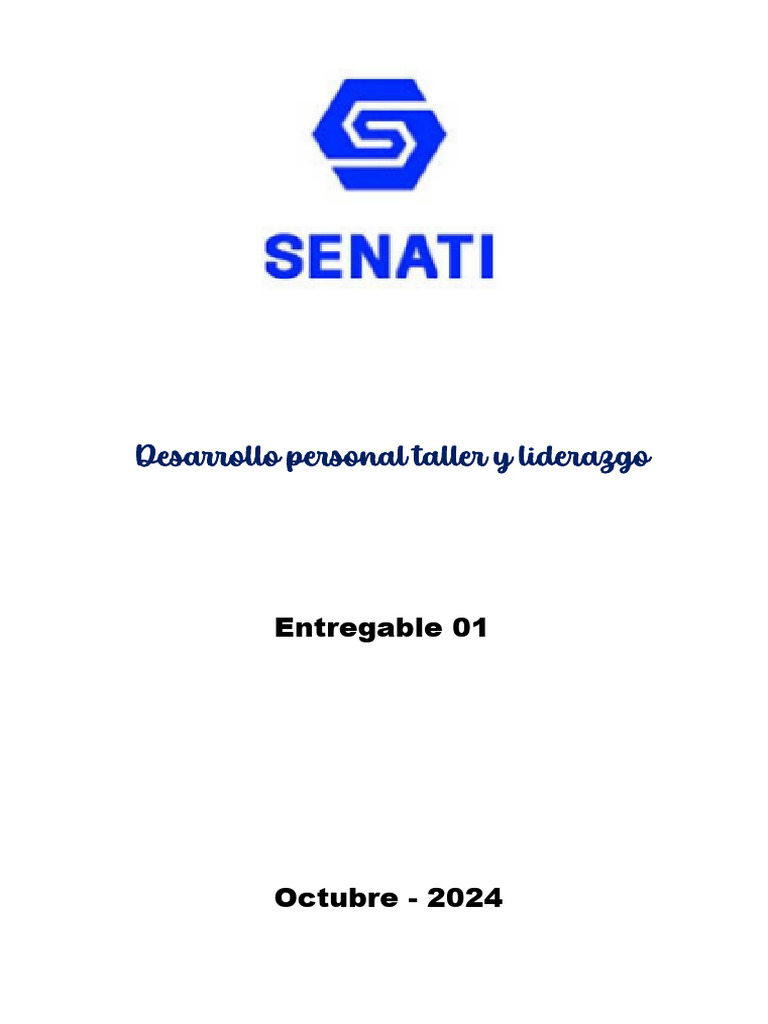 Entregable 01- Desarrollo Personal Taller y Liderazgo-1 | PDF | Estrés (biología) | Planificación