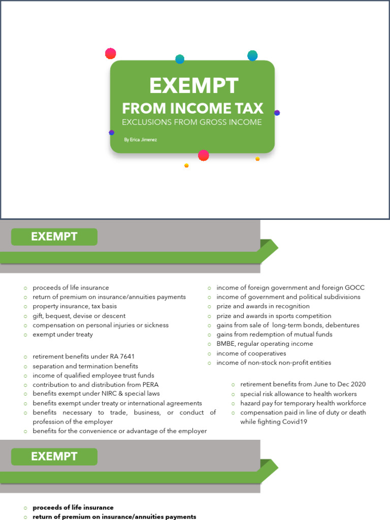 TAX | PDF | Cost Of Living | Gross Income