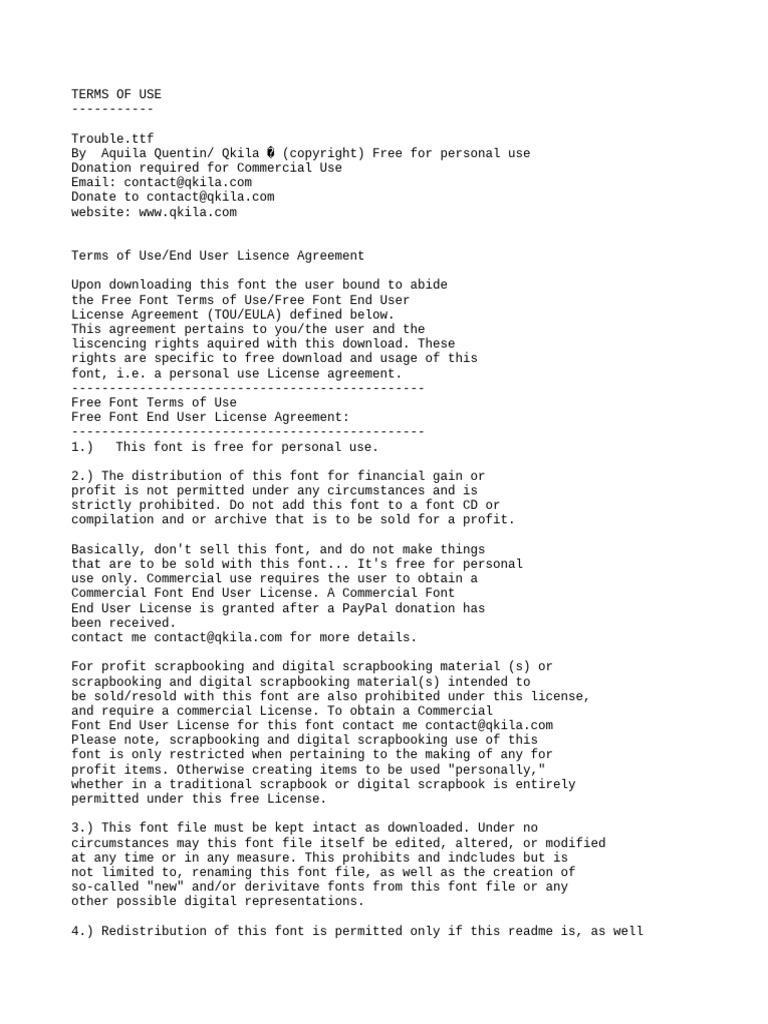 Terms of Use End User Lisence Agreement | PDF | License | Business Law