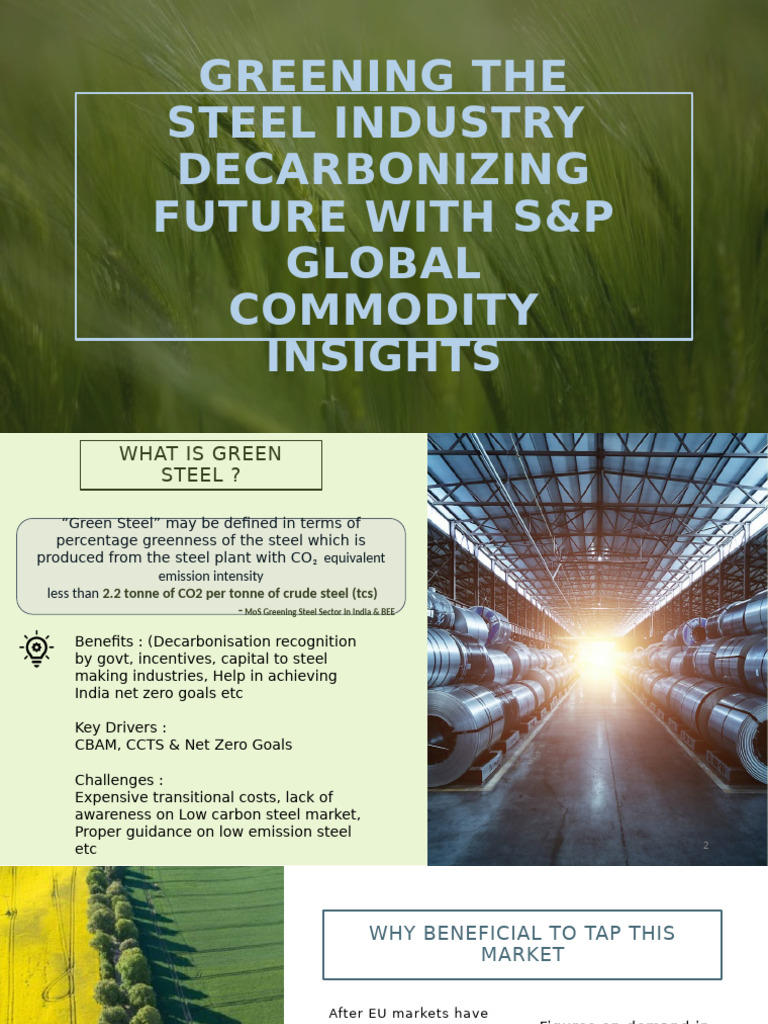 Greening The Steel Industry Pdf