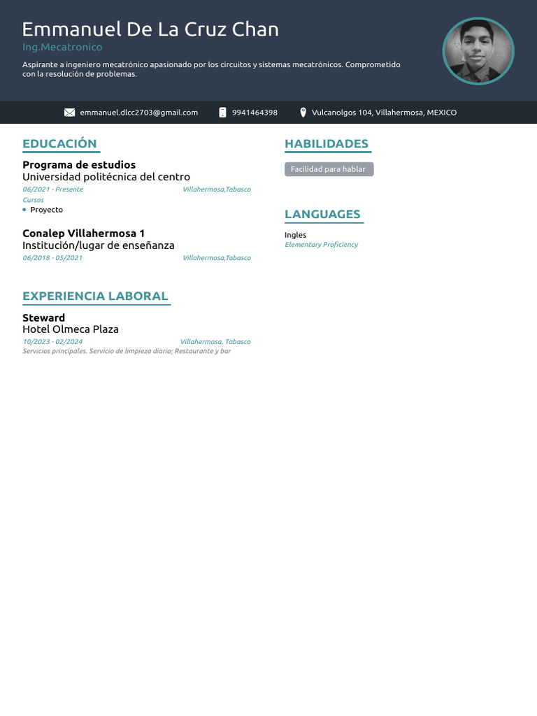 Emmanuel's Resume | PDF