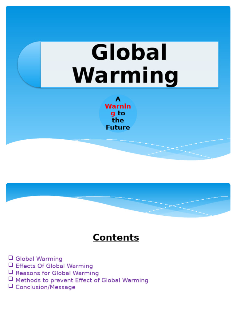 Global Warming: Causes and Solutions | PDF
