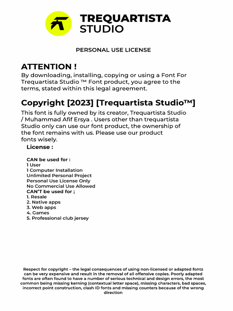 Personal License | PDF