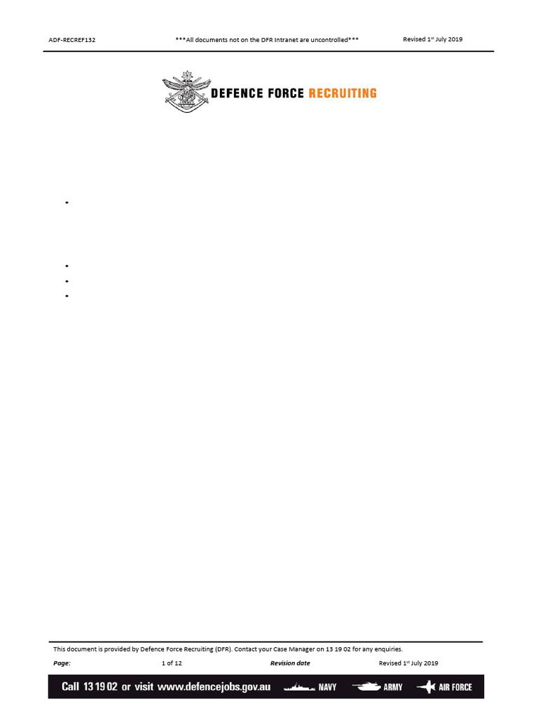 ADF Aptitude Testing Guide | PDF | Psychological Testing