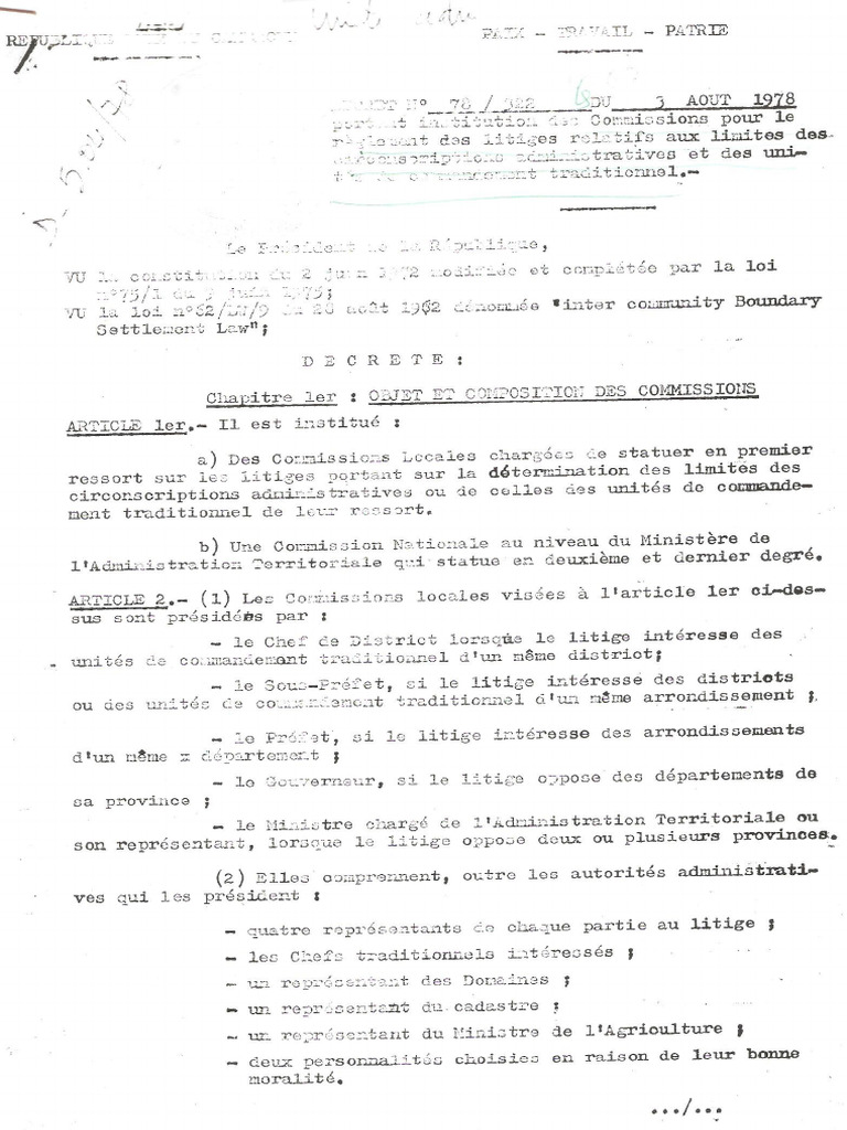 1978 8 3 Decret n78 322 | PDF