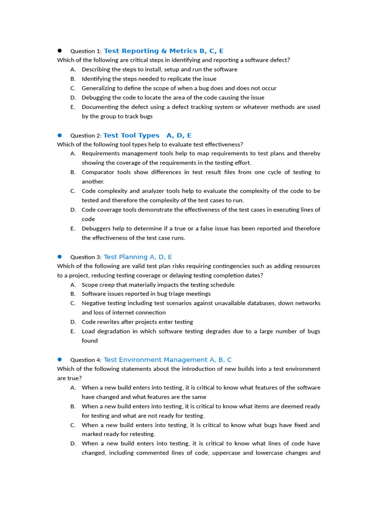 Ikm Qanda V2 0128 Pdf Software Testing Software Bug