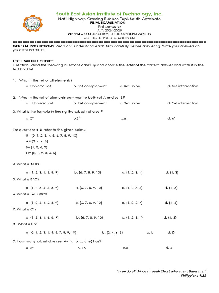Magluyan-50 Copies-Ge114-Finals | PDF | Mean | Mode (Statistics)